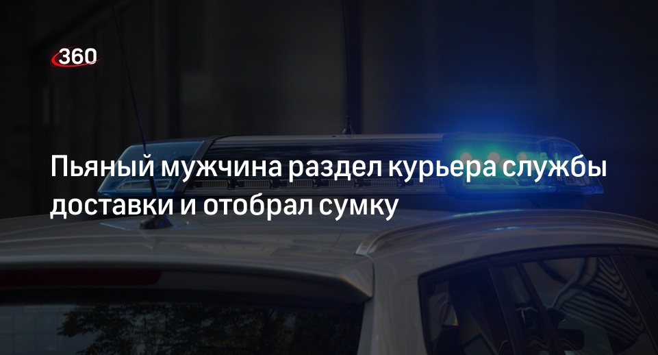 Пьяный мужчина раздел курьера службы доставки и отобрал сумку | 360.ru
